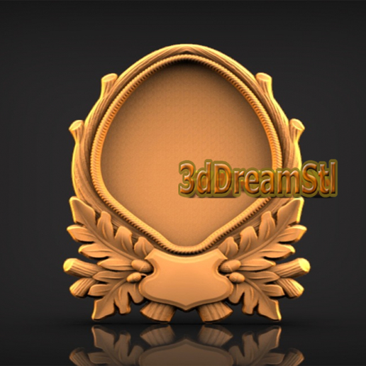 🪵 Medallion Pod Trofe stl model, cnc router engraver, artcam, aspire ...