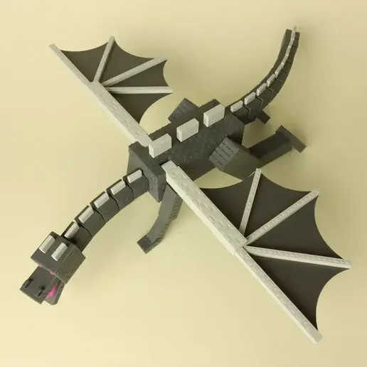 Minecraft Papercraft Enderdragon