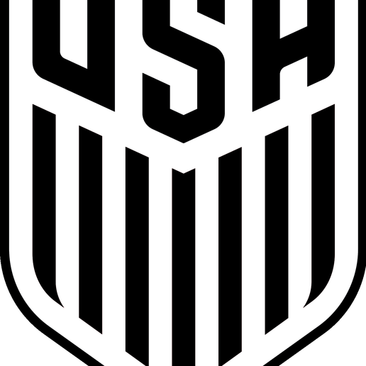 usa soccer logo black and white