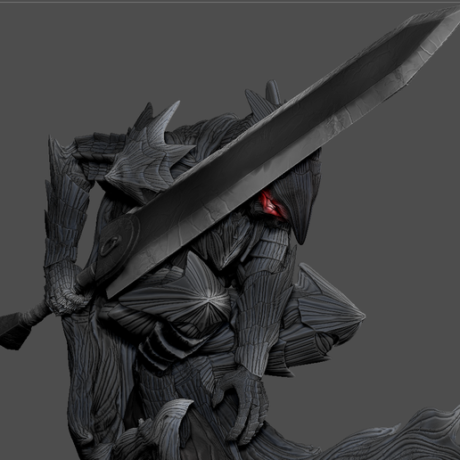 💀 BERSERK GUTS SKULL BERSERKER FANTASY ANIME SWORD CHARACTER 3D PRINT ...