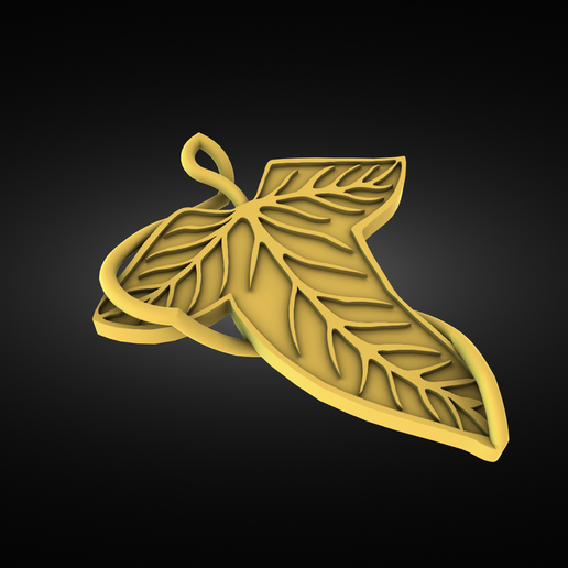 STL file Green leaf brooch 🎦 ・Template to download and 3D print・Cults