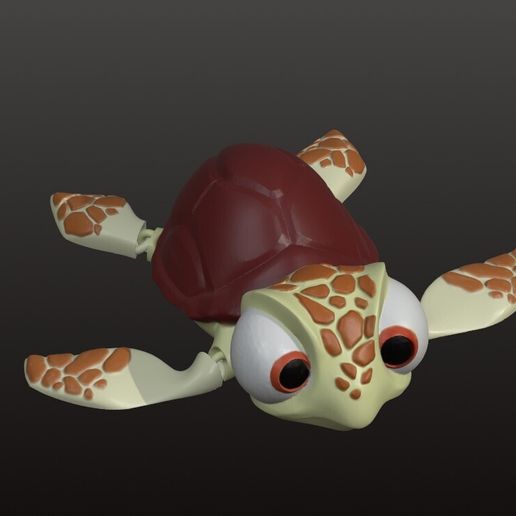 🐢 Flexi Turtle – Finding Nemo Style 3D Model (No Supports Needed)・ STL ...