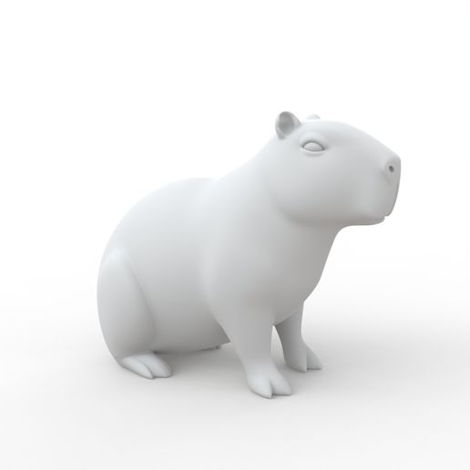 🗿 Capybara 3D Print Model 3D print model・ STL File for 3D printing・Cults