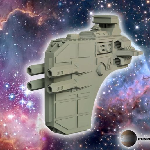 STL file SPACE DWARF GUNBOAT 🛰 ・3D printer design to download・Cults