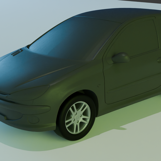 🚙 PEUGEOT 206 3 DOORS・ 3D File for 3D printing・Cults