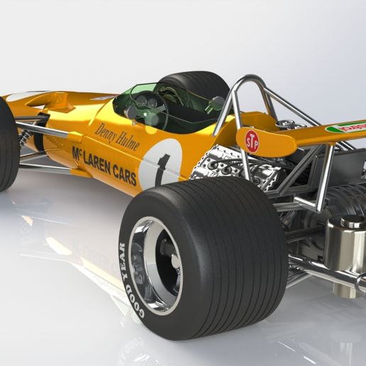 🚗 McLaren M7A 1968・ STL File for 3D printing・Cults