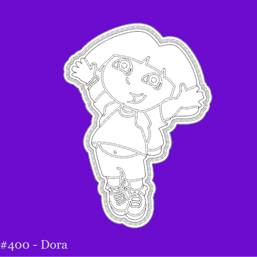 🍪 Dora the explorer cookie cutter・ STL File for ・Cults