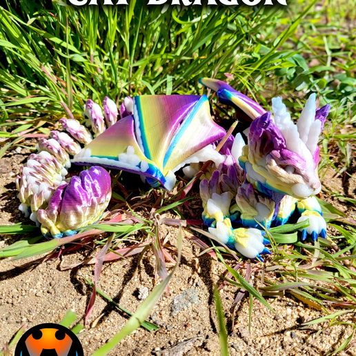 🐱 Cat Dragon・ 3D File for 3D printing・Cults