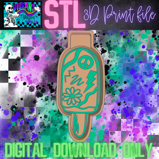 👨‍🎨 Retro Popsicle STL Freshie Housing・ STL File for 3D printing・Cults