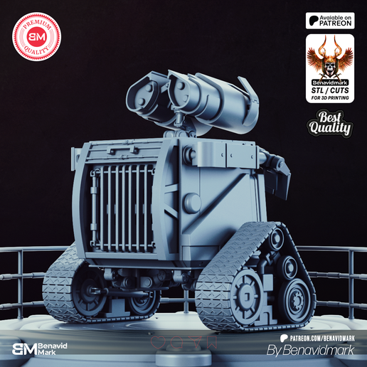 👾 WALL-E STL / 3d Wall E / 3d print WALL-E / Wall E STL Statue.・ 3D File for 3D printing・Cults