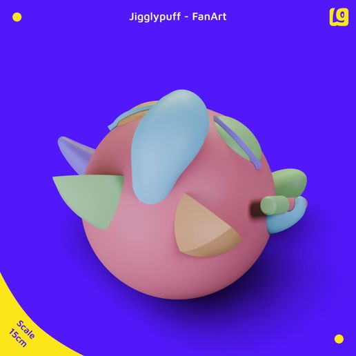MultiColor Version Jigglypuff Lying and Laughing from the Pokemon Anime ...