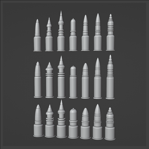 STL file 28mm scale Sci Fi Tank/Cannon Shells 🪖 ・Model to download and ...