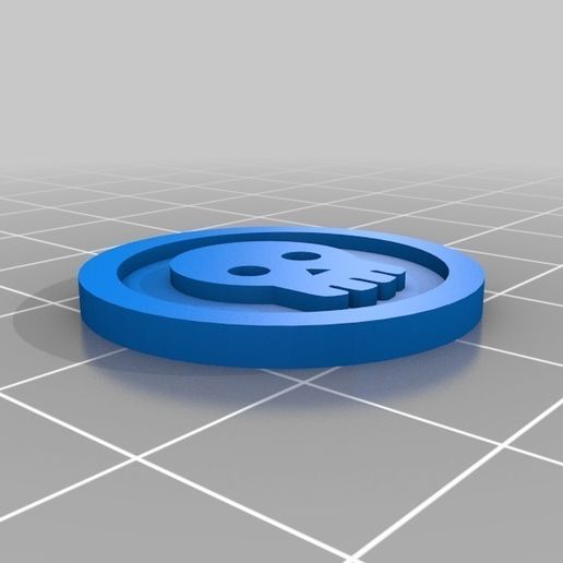 💀 Skull Coin・Free STL File for 3D printing and CNC machining - Laser ...
