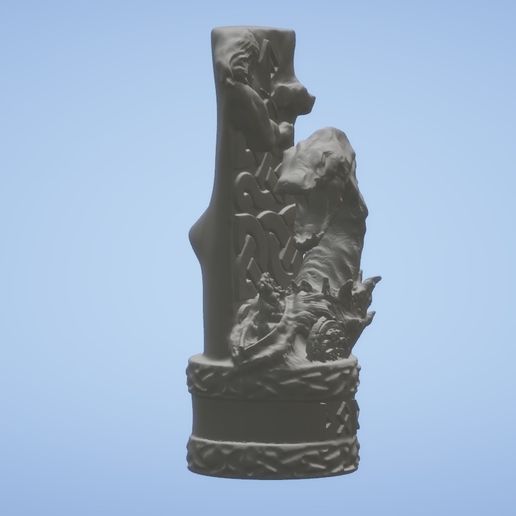 🗿 Thor Viking Norse mythology Pagan God Idol Totem Statue・ STL File for ...