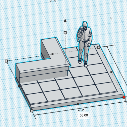 STL file Sidewalk 6 (turn left) 1:64 scale ⬅️ ・Model to download and 3D ...