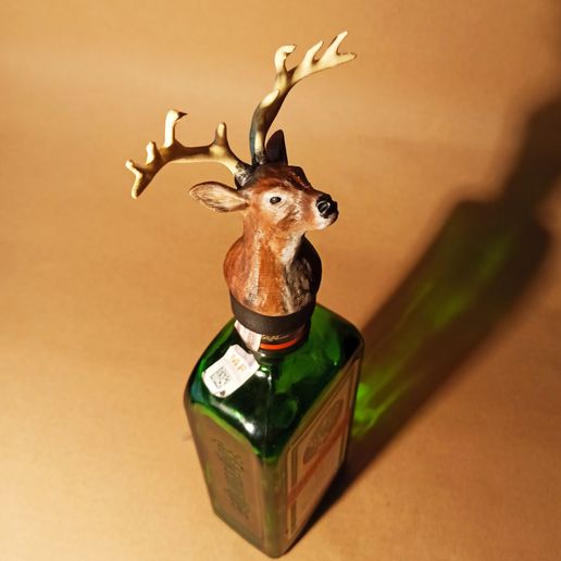 🦌 Jagermeister Deer Cap・ STL File for ・Cults