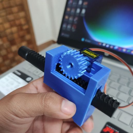 🤐 Servo Pistón Mecanismo lineal・Archivo STL para Impresión 3D・Cults