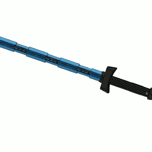 retractable sword stl