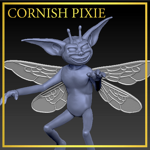 STL file CORNISH PIXIE 🐉 ・3D printing idea to download・Cults