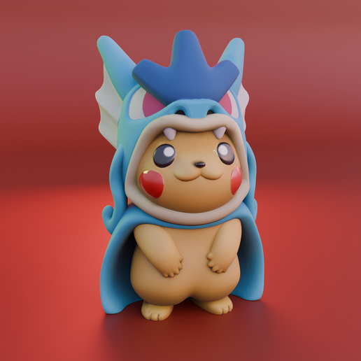 🐉 PIKACHU X GYARADOS - POKEMON・Free STL File for 3D printing・Cults