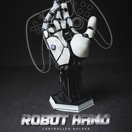 🤖 Robot Hand Controller Holder・ 3D File for ・Cults