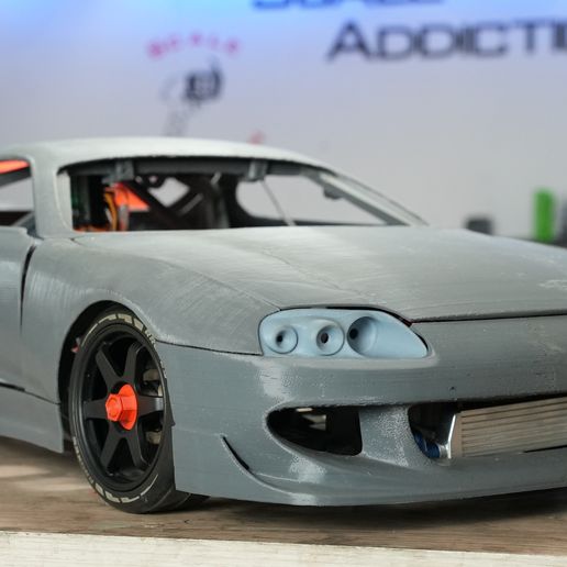 🚗 1:8 scale supra Rc car( Electric version)・ STL File for 3D printing・Cults