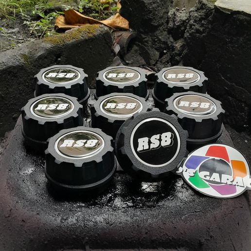 STL file Center Cap Watanabe RS8 Old 🧢 ・3D printing template to ...