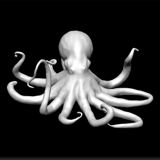 STL file Realistic Octopus 3D Model - Printable Octopus STL - Octopus ...