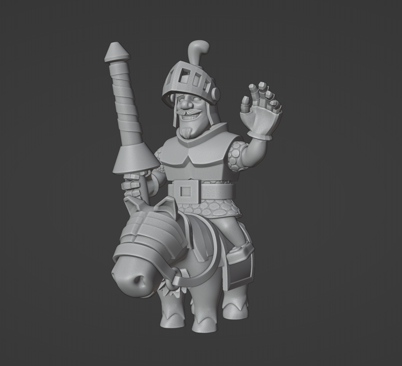 STL file Figure of Prince in Clash Royale・3D printing design to download・Cults