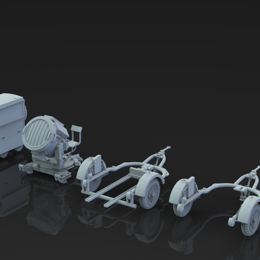 STL file Flak Searchlight SW36 and Sh Ah 51 Trailer 🚐 ・Model to ...