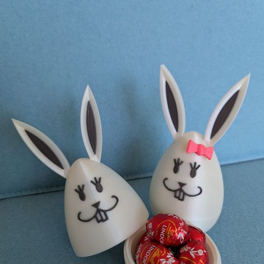 🐉 Easter bunny container・ 3MF File for 3D printing・Cults