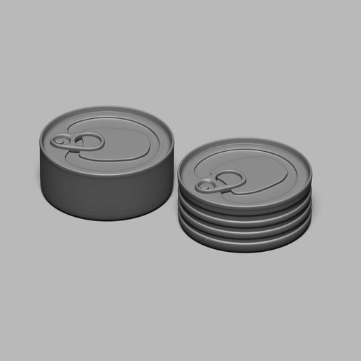 🌆 1/12 And 1/6 Scale Miniature Canned Food STL Set (6 piece) for ...