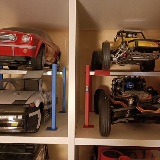 🚁 Scale 4 posts lift for garage or Ikea Kallax/Expedit・Free STL File ...