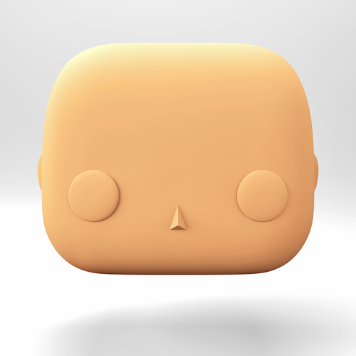 STL file A male head in a Funko POP style. Bald head. MH_1-1 ♂️ ・Design ...