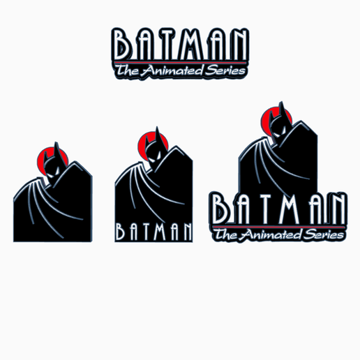 🃏 4x BATMAN - THE ANIMATED SERIES Logo Display by MANIACMANCAVE3D・ STL ...