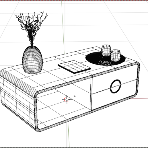 3D file Elegant modern table with decorative accessories 🛁 ・3D print ...