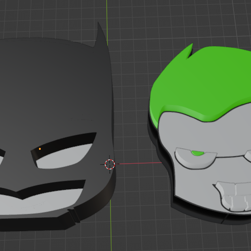 🦸 Diseño de Busto de Superhéroe y Villano: Batman y Joker・Archivo STL ...