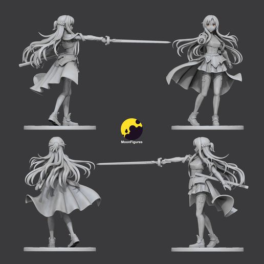 🗡️ Asuna Yuuki・ STL File for 3D printing・Cults