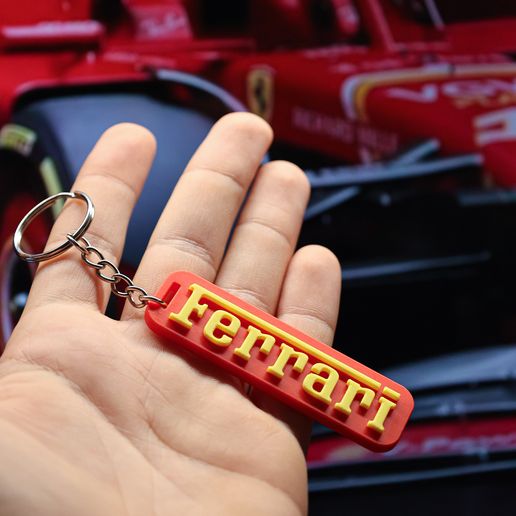 Файл STL Ferrari Key Ring 🔑 ・3D-печать дизайна для загрузки・Cults