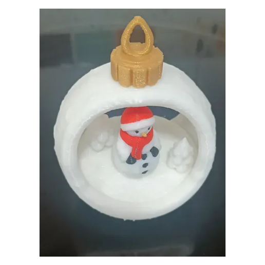 bubble snowman
