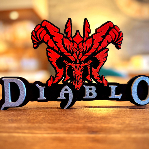 🔥 DIABLO LOGO - Legendary 3MF File for True Demon Hunters! 🔥・ 3MF File ...