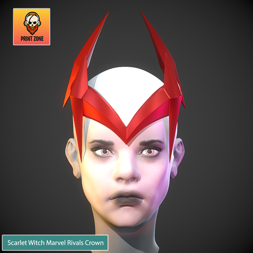 🧙‍♀️ Scarlet Witch Crown _ Marvel Rivals (Stl File)・Archivo STL para ...