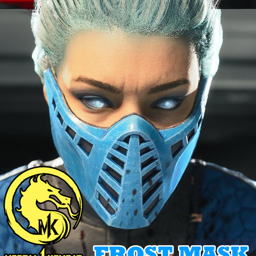 🕹 Mortal Kombat 1 Frost Mask for Cosplay・Free STL File for 3D printing ...