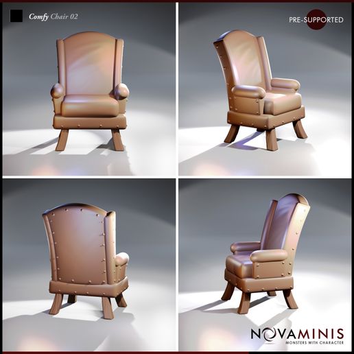 🪑 Comfy Chair 02・ 3D File for ・Cults