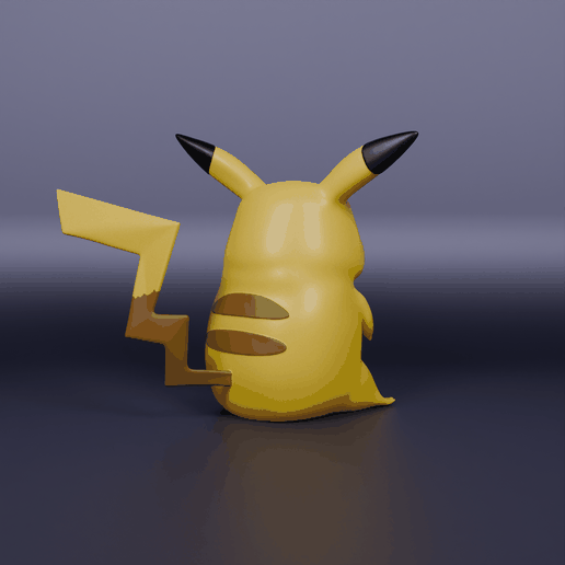 🐉 POKEMON FANART - FAT PIKACHU (CLASSIC DESIGN)・Free STL File for 3D ...