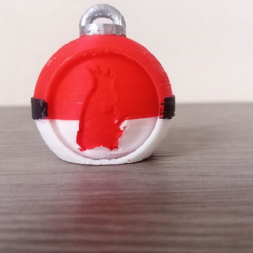 STL file Keychain sphere with changing face, shows the silhouette of ...