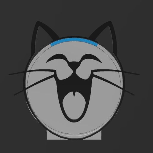 🐱 Suporte Alexa Echo Pop Smile Cat・ STL File for 3D printing・Cults