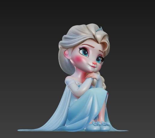 👸 disney's elsa・ STL File for 3D printing・Cults