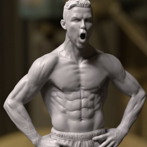 🐐 CRISTIANO RONALDO・ 3D File for 3D printing・Cults
