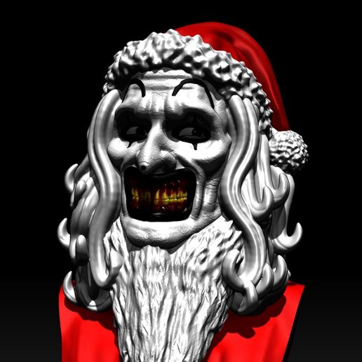 Fichier STL TERRIFIER 3 MERRY CHRISTMAS CHRISTMAS TERROR ART CLOWN 🎄 ...